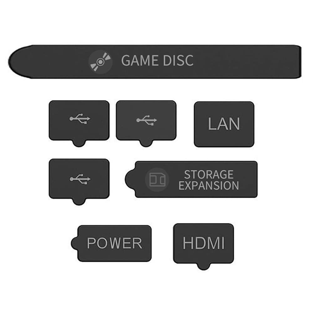 8 Pcs Dust Proof Cover For X-BOX Series S X Console Accessories Silicone Guard Set Dust Proof Stoppers