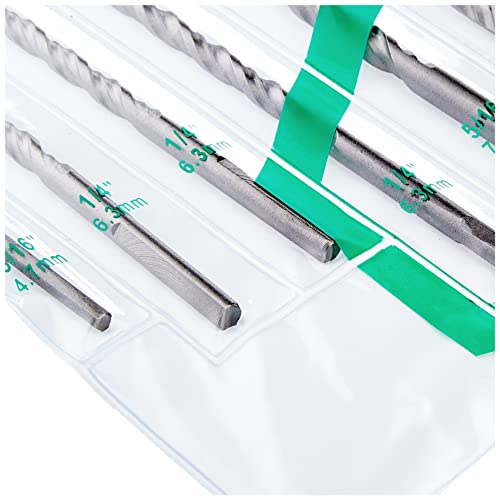 Amazon Brand - Denali Masonry Drill Bit Set, 7-Piece