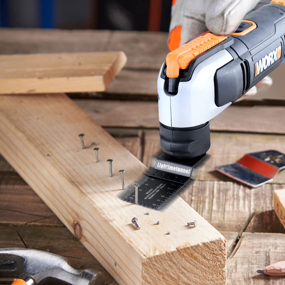 50 PC Oscillating Tool Blades LIGHTIMETUNNEL Multitool Blades Universal Metal Wood Plastic Cutting Saw Blade Fit Dewalt Milwaukee Dremel Chicago Rockwell Fein Bosch Multimaster Makita