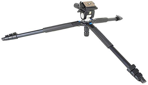 SLIK Sprint PRO III Travel Tripod EZ w/SH-707E 2-Way Head for Mirrorless/DSLR Sony Nikon Canon Fuji Cameras and More - Black (611-853)