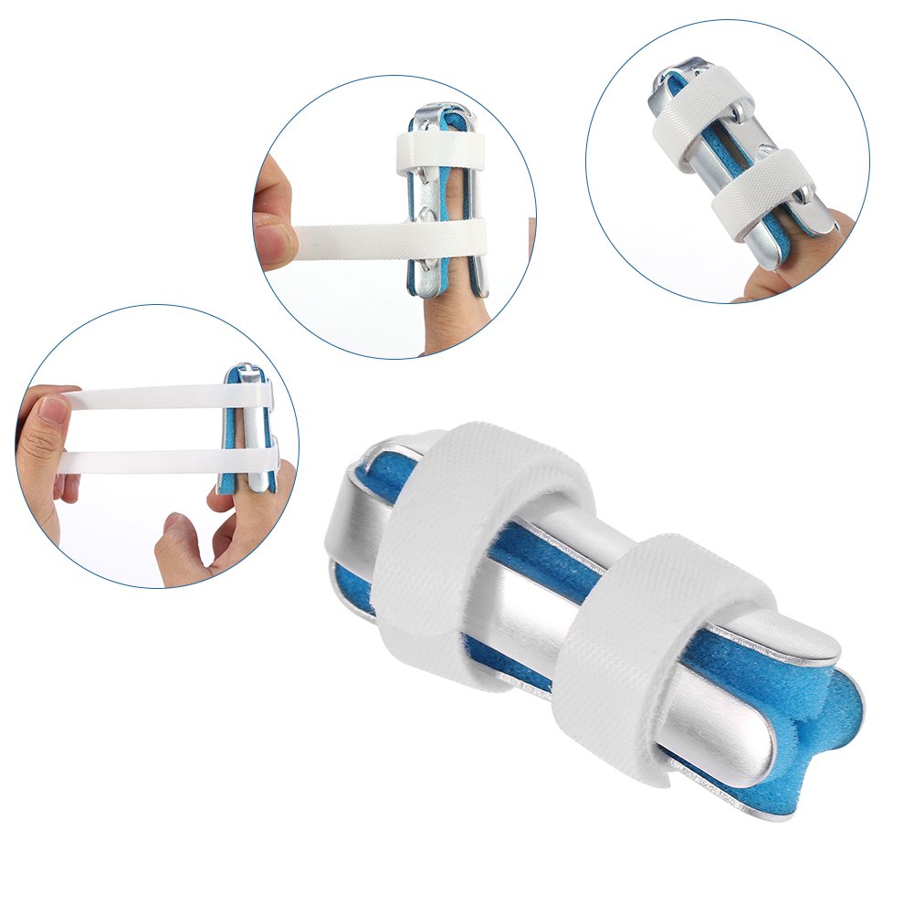 3 Sizes Aluminium Finger Hand, Thumb Stabilizer Lightweight Thumb Brace Support Thumb Sprains Recovery Injury Pain Bending Deformation