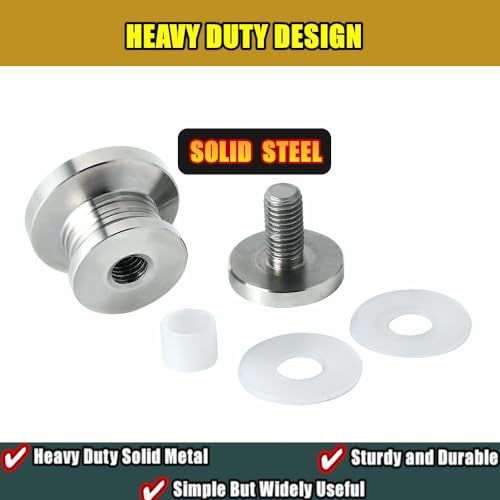 Alise Shower Glass Door Handle,Sliding Shower Doors Knob Pull Hardware Replacement Parts for Bathroom Glass Doors,Heavy Duty Solid SUS304 Stainless Steel Knobs,Brushed Nickel L1800