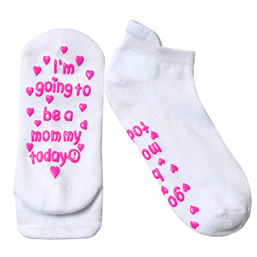 Labor and Delivery Socks Inspirational Cotton Socks for Maternity Hospital Bag One Size