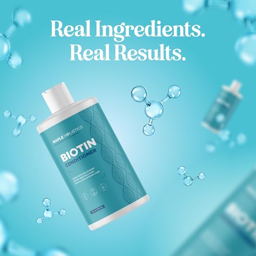 Volumizing Biotin Conditioner for Thinning Hair - Volumizing Conditioner for Fine Thin & Weak Hair - Sulfate Paraben & Silicone Free Hair Conditioner Nourishing Plant Proteins & B Vitamins (16 Fl Oz)