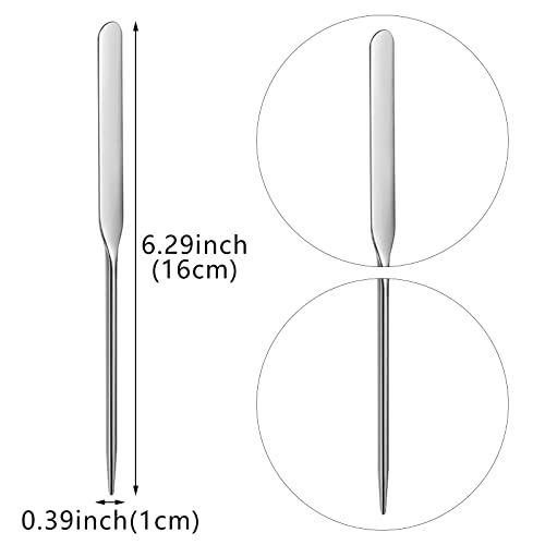 6 Pack Stainless Steel Makeup Spatula Foundation Liquid Foundation Mixer Face Cream Applicator Cosmetic Mixing Tool for Foundation Eye Shadow Cream