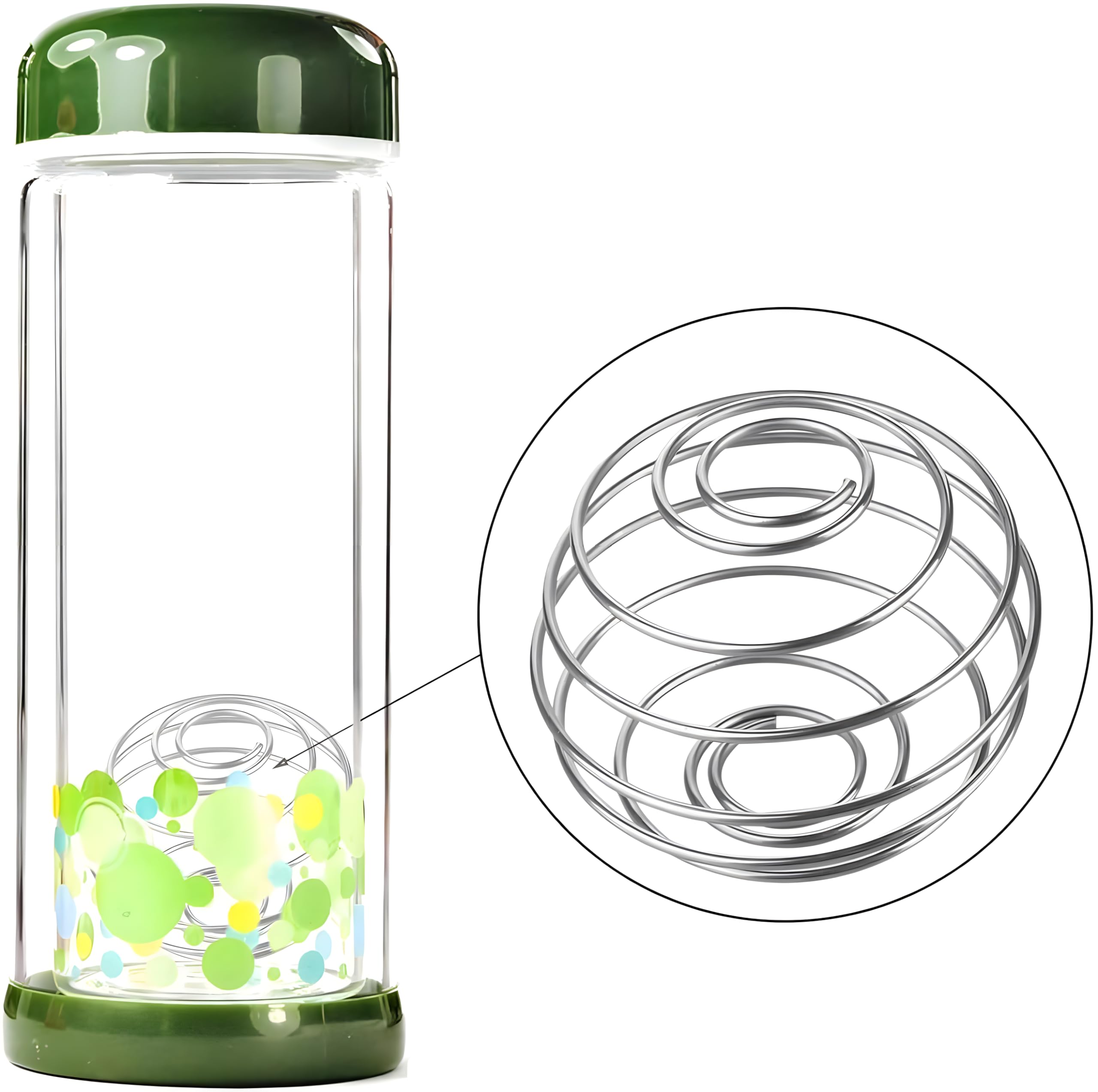 4pcs Supplements Shaker Ball, Whisk Ball, Shaker Cup Bottle Mixer, Protein Mixing Ball (2-Inch Diameter) (4)