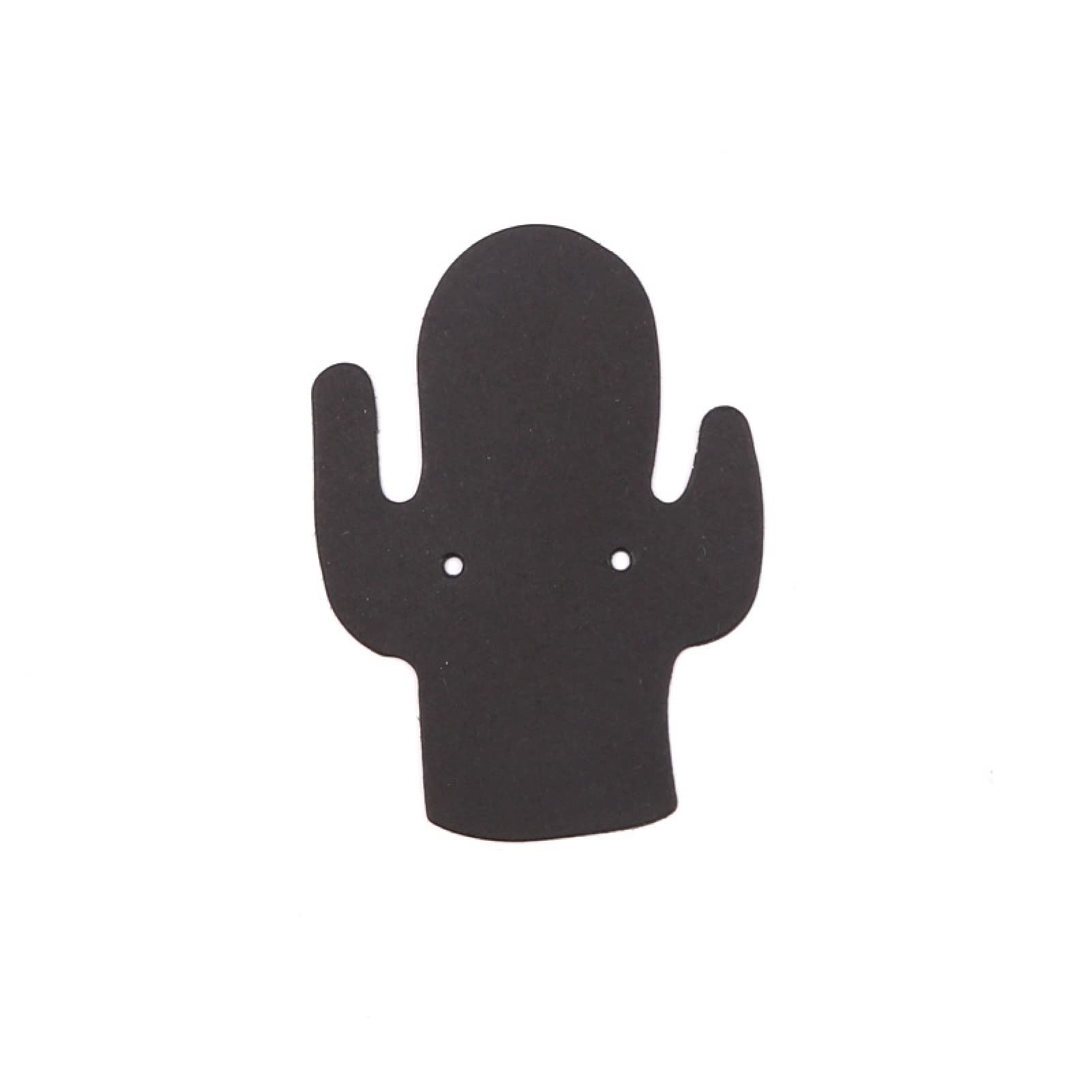 50 Pcs Blank Earring Holder Cards Kraft Paper Cactus Shape Card for Display Jewelry Earring Studs Dangle Earrings