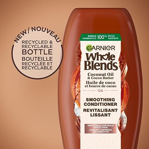 Garnier Whole Blends Conditioner with Coconut Oil & Cocoa Butter Extracts, 22 Fl Oz (1 Count)