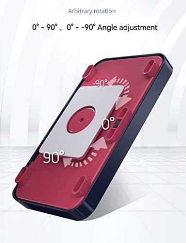 Ainior Waterproof Shower Phone Holder 180° Rotation, Wall Mount Shower Phone Case for Shower Bathroom Bathtub Kitchen, 7.5x4.7x1.1 inch
