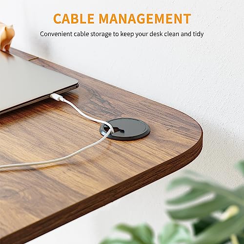 BANTI L Shaped Desk, Computer Gaming Desk, Home Corner Desk, Office Writing Workstation with Large Monitor Stand, Space-Saving, Easy to Assemble, Brown