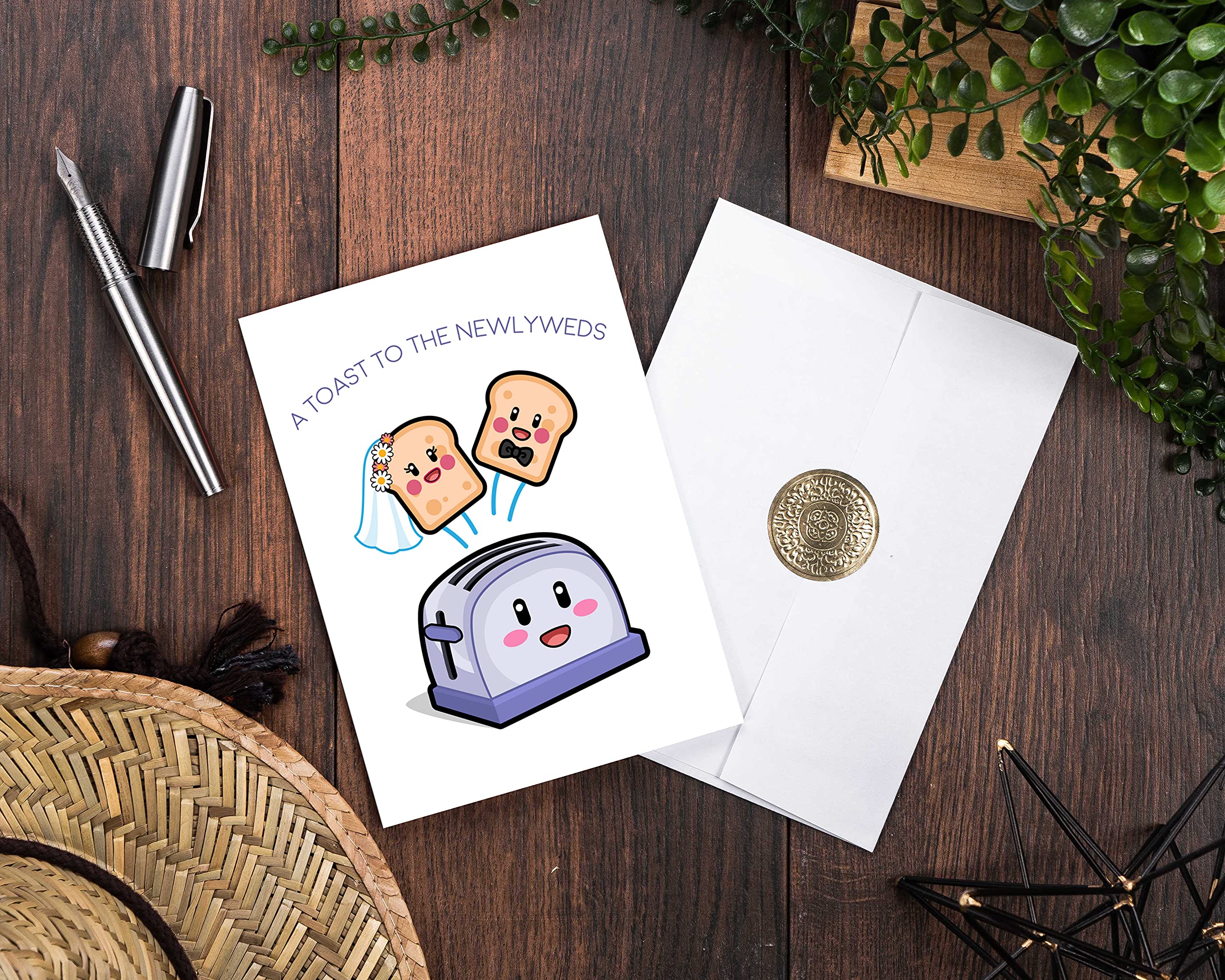 GIFTING GIGGLES Funny Wedding Card for couple | Newly Weds | Marriage Card for Couple | Wedding Day Congrats Gift | Congratulations Card | Premium Quality with Envelope and Seal