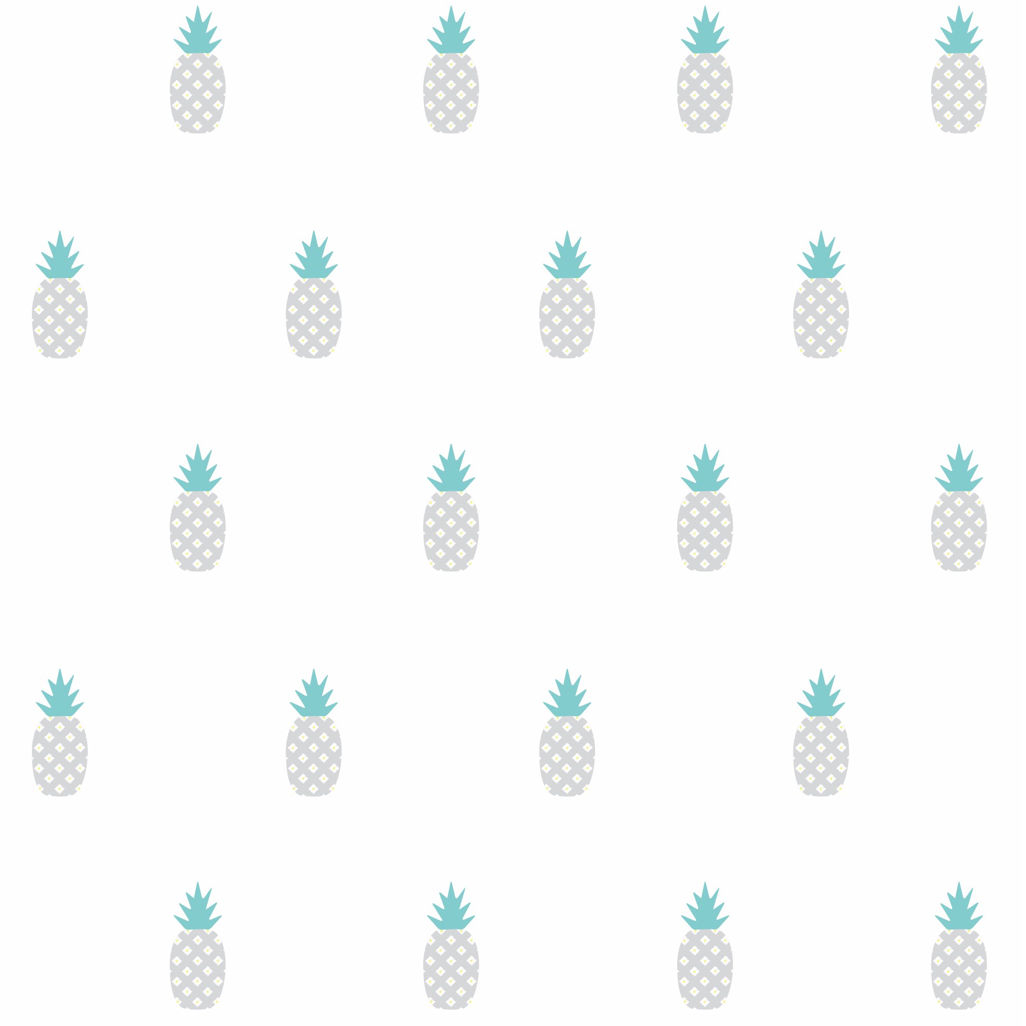 Hello Spud - Gray Pineapples Fitted Crib Sheet Organic Cotton Jersey - Super Soft