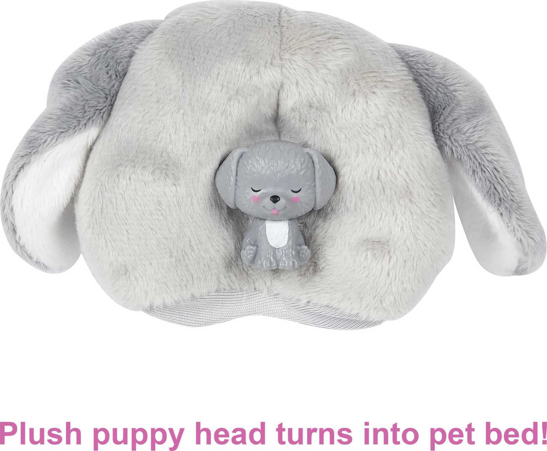 Barbie Cutie Reveal Fashion Doll with Puppy Plush Costume & 10 Surprises Including Mini Pet & Color Change
