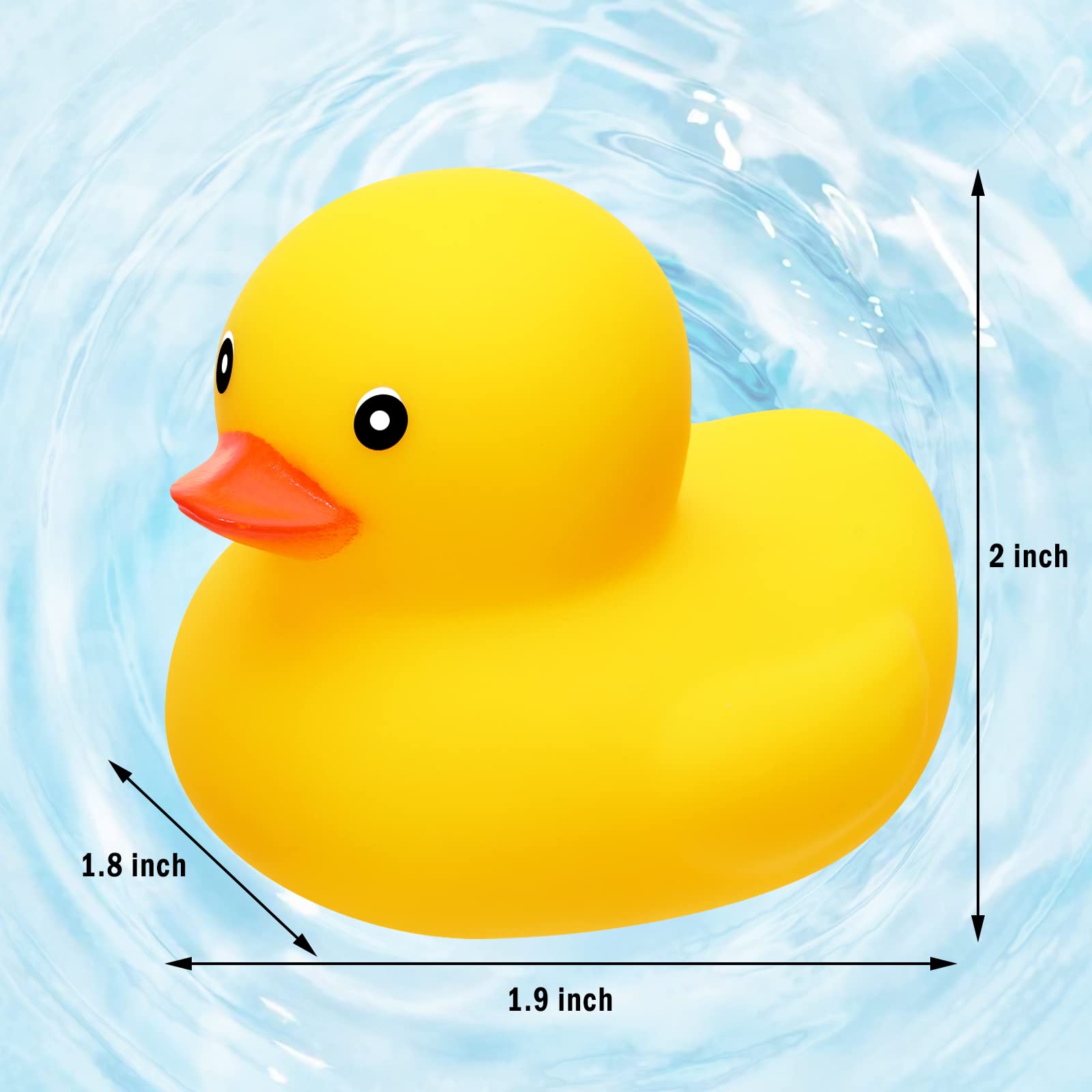 40 Rubber Ducks with Numbers Duck Game Outdoor Memory Game Carnival Duck Party Game Baby Shower Educational Learning Toys for Preschoolers Develops Number Recognition