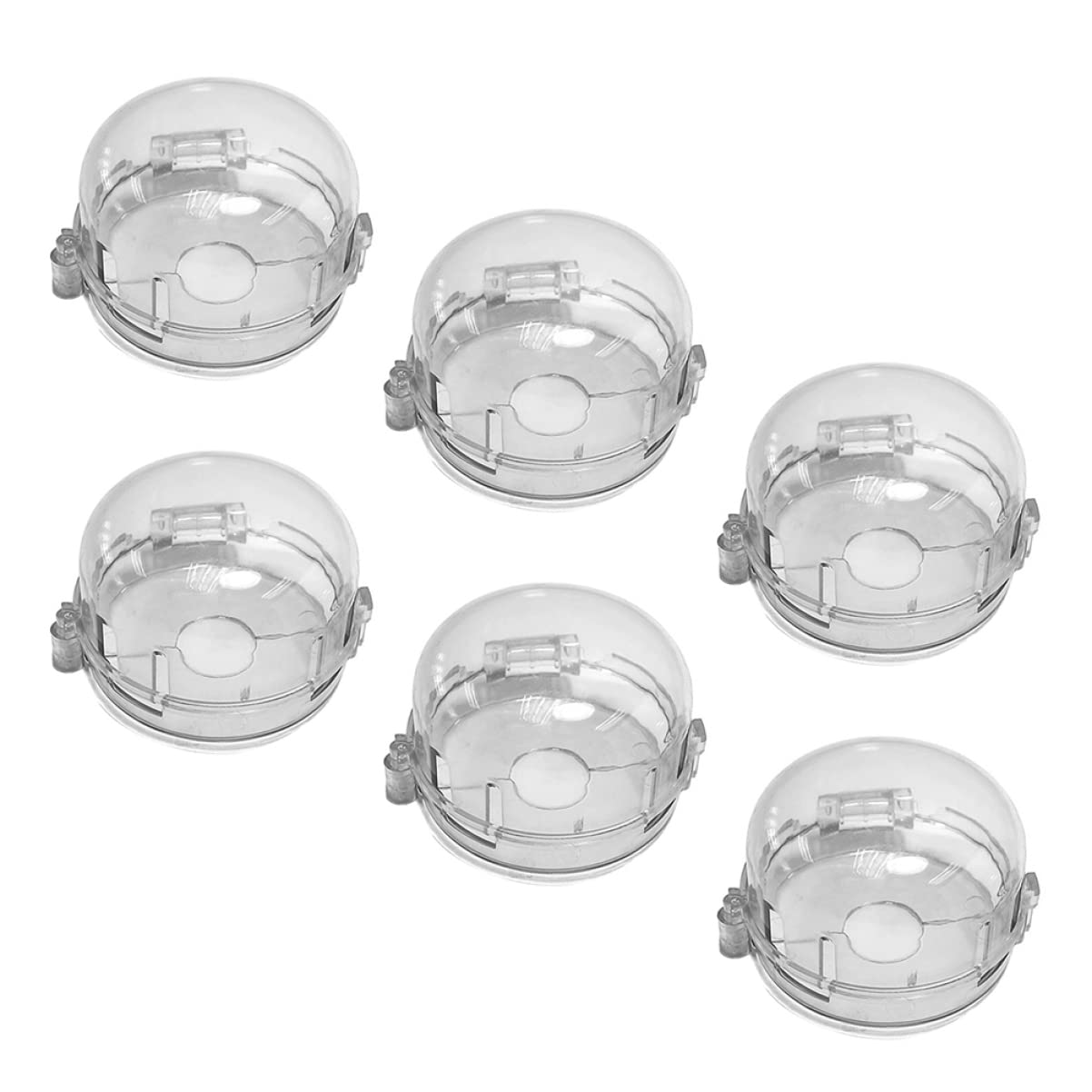 6pcs Child Gas Stove Knob Covers Protective Covers Stove Baby Safety Kitchen Accessories Universal Fit Transparent Oven Knob Caps