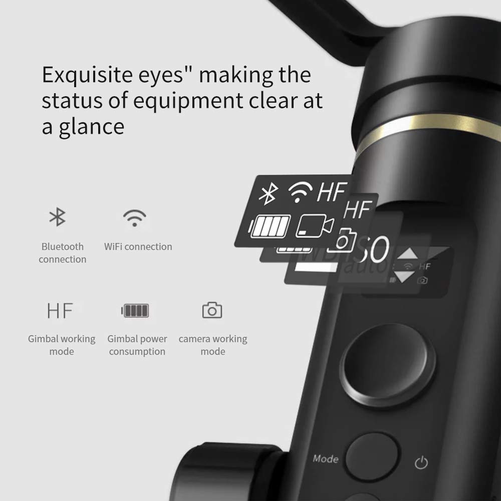 3-axis Stabilizer Smartphone Gimbal for iPhone 12/11 pro Max 8/7 Action Camera Gopro Hero 9/8/7 Samsung Huawei, Sony A6400 A6500 etc. FeiyuTech G6 Plus Handheld