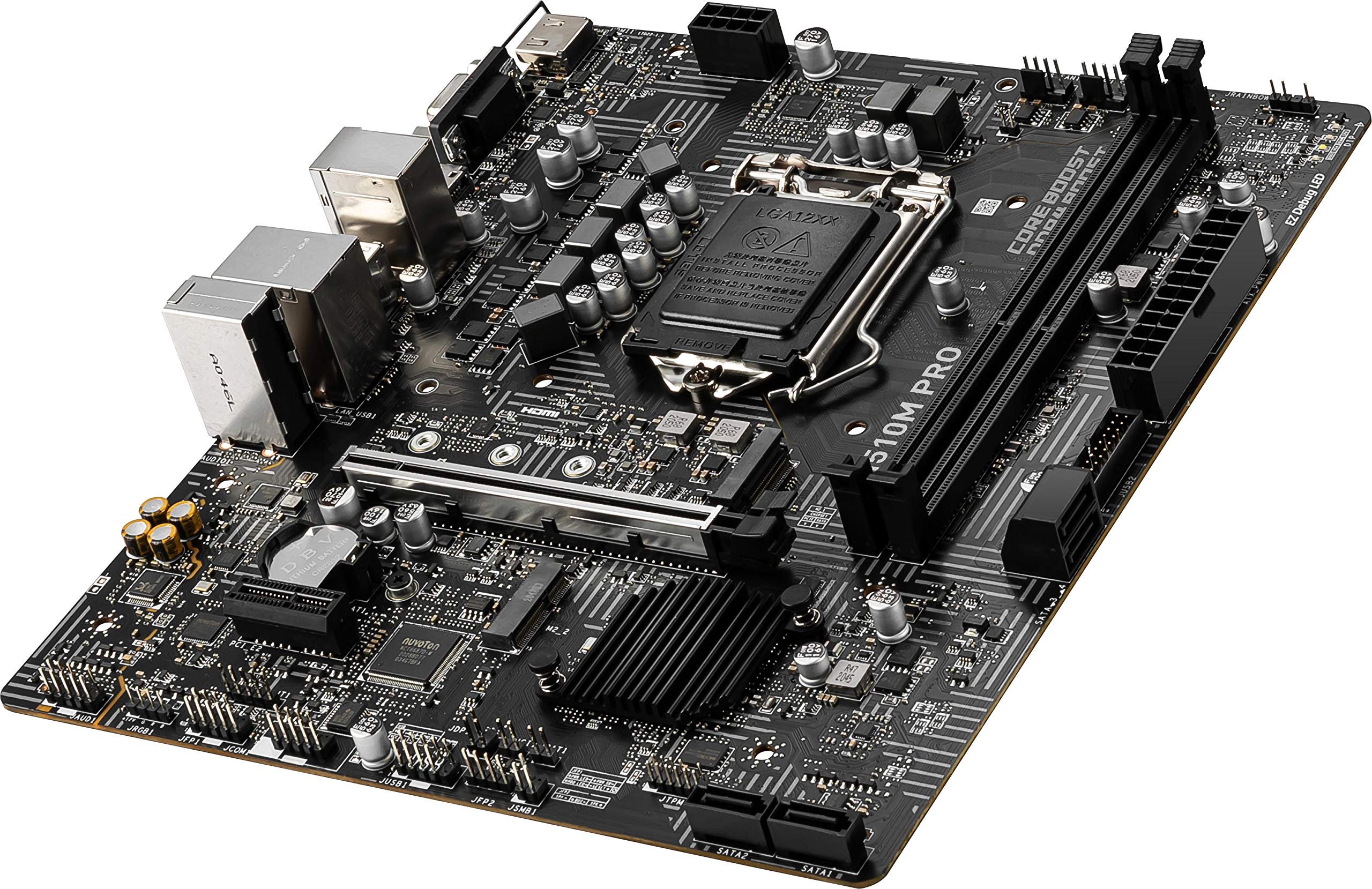 MSI H510M PRO ProSeries Motherboard (mATX, 11th/10th Gen Intel Core, LGA 1200 Socket, DDR4, PCIe 4, M.2 Slot, USB 3.2 Gen 1, 1Gbps LAN, D-SUB/DP/HDMI)