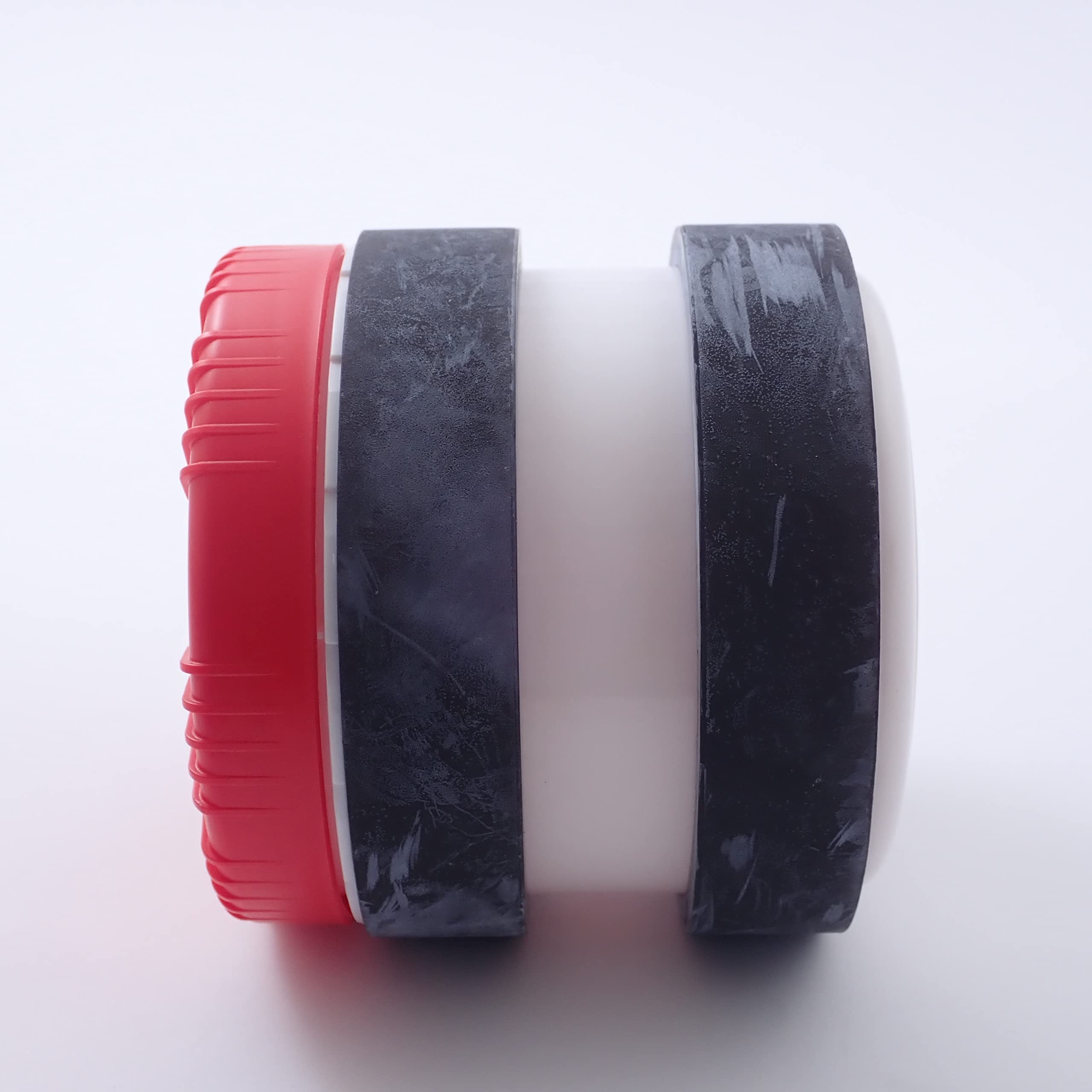 Laboratory Ball Mill Jars - Volume: 650ml - Lid Colour: Red - by Inoxia