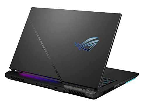 ASUS ROG Strix Scar 17 (2023) Gaming Laptop, 17.3” QHD 240Hz/3ms, 100% DCI-P3 Display, GeForce RTX 4080, AMD Ryzen 9 7945HX, 32GB DDR5, 1TB PCIe SSD, Wi-Fi 6E, Windows 11 Pro, G733PZ-XS96,Off Black