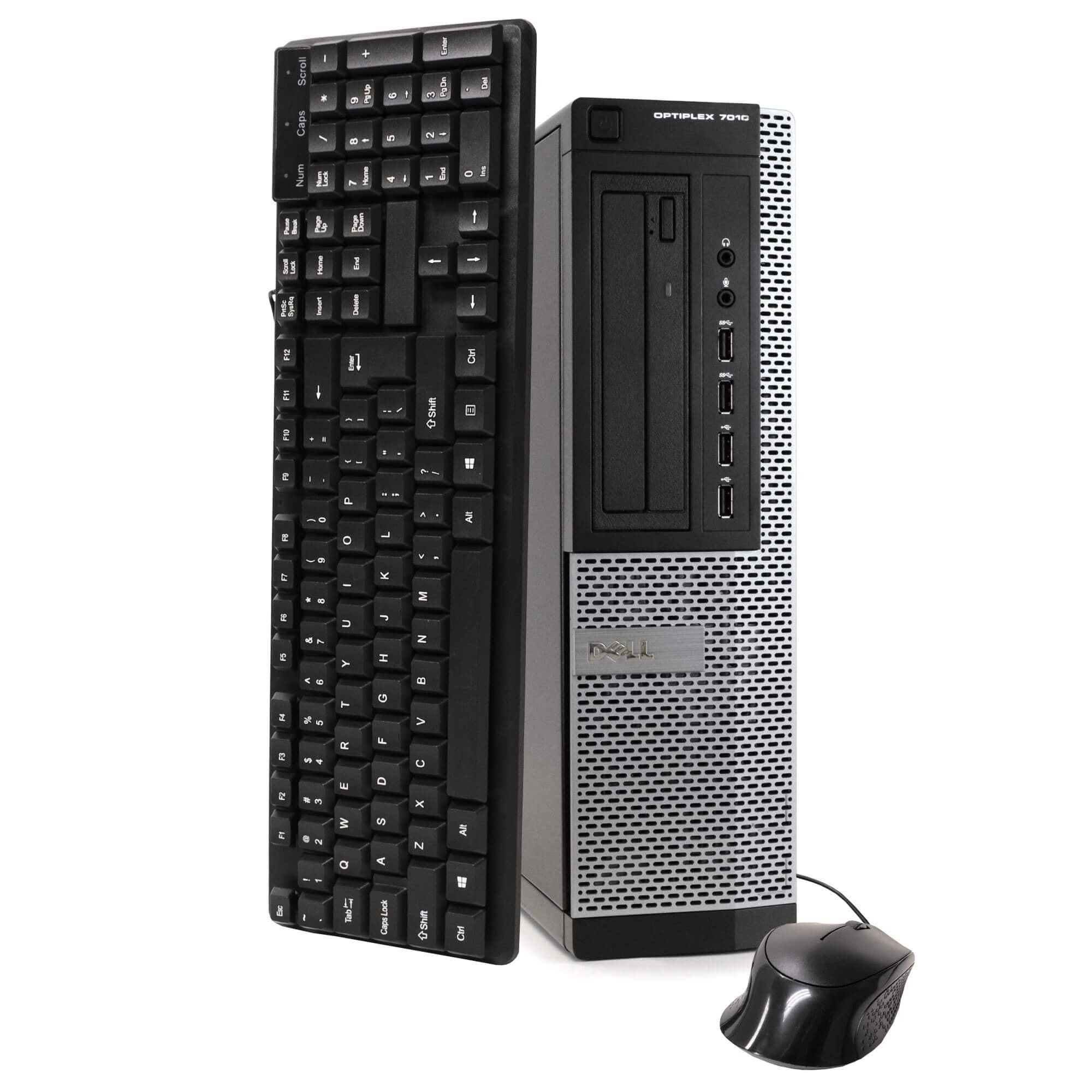 Dell Optiplex 7010 SFF Computer, Intel Core i5-3470 3.2 GHz, 8 GB RAM, 500 GB HDD, Keyboard/Mouse, WiFi, 17in LCD Monitor (Brands Vary), DVD, Windows 10 (Renewed)