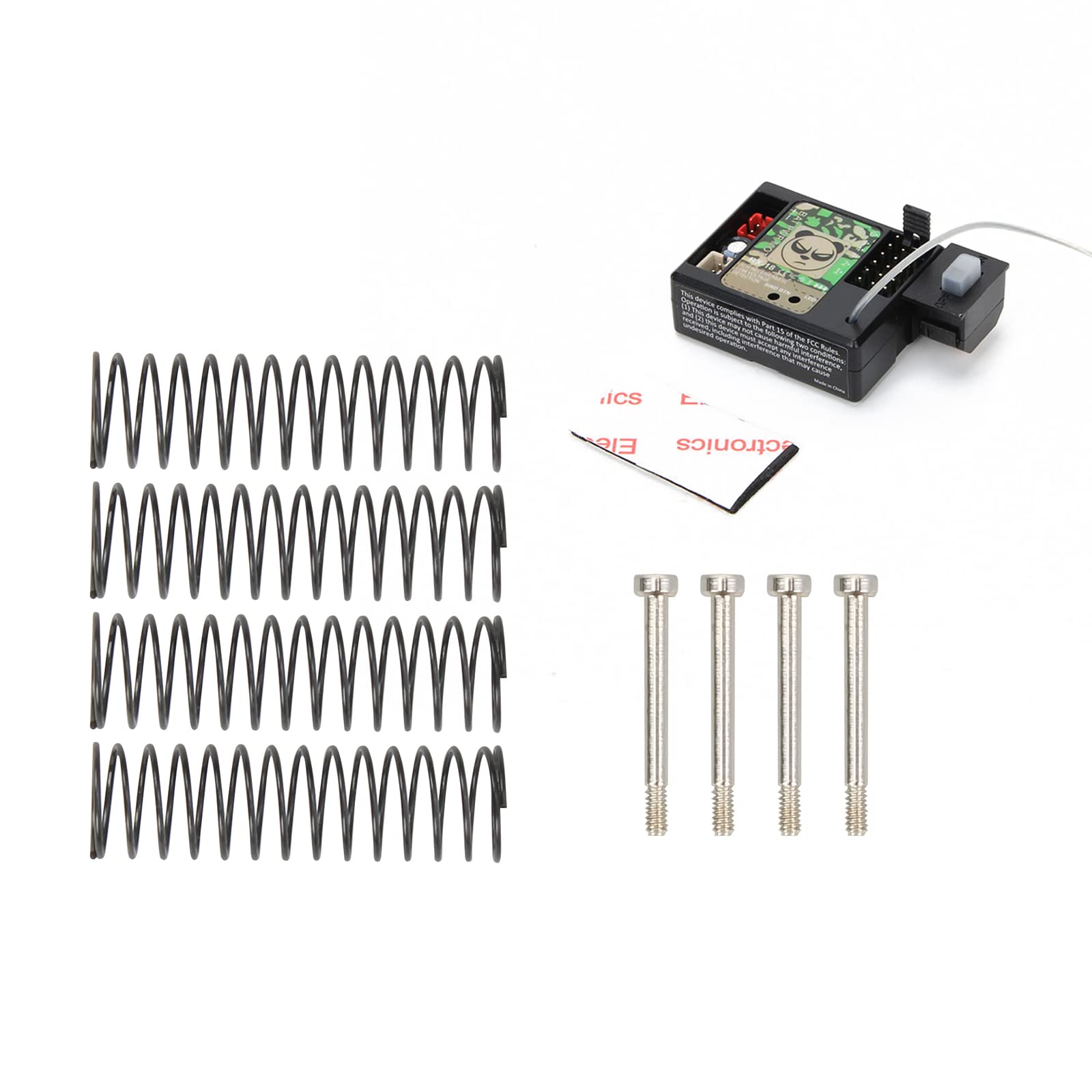PANDA HOBBY Spring Kit and ESC Receiver/Electronic Speed Control Unit - RX-18 fits Tetra 1/24 w/T-8198A Transmitter