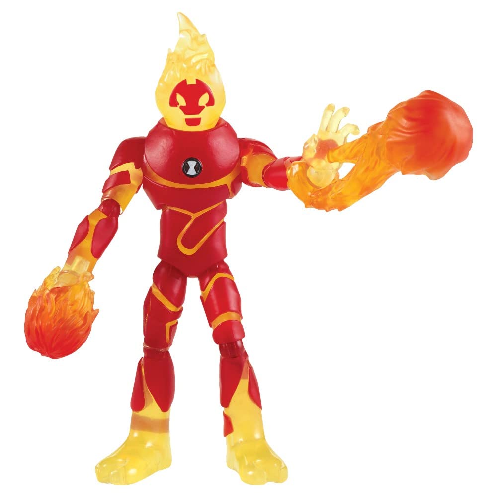 Ben 10 Heatblast Action Figure with Flame Blasts!