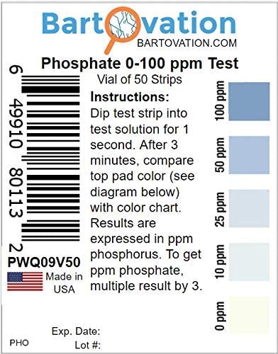 Phosphorous/Phosphate & Nitrite/Nitrate Test Strips