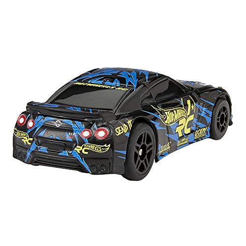 Hot Wheels RC Car, Remote-Control 2017 Nissan GT-R in 1:64 Scale, Works On and Off Hot Wheels Track, Includes Track Adapter