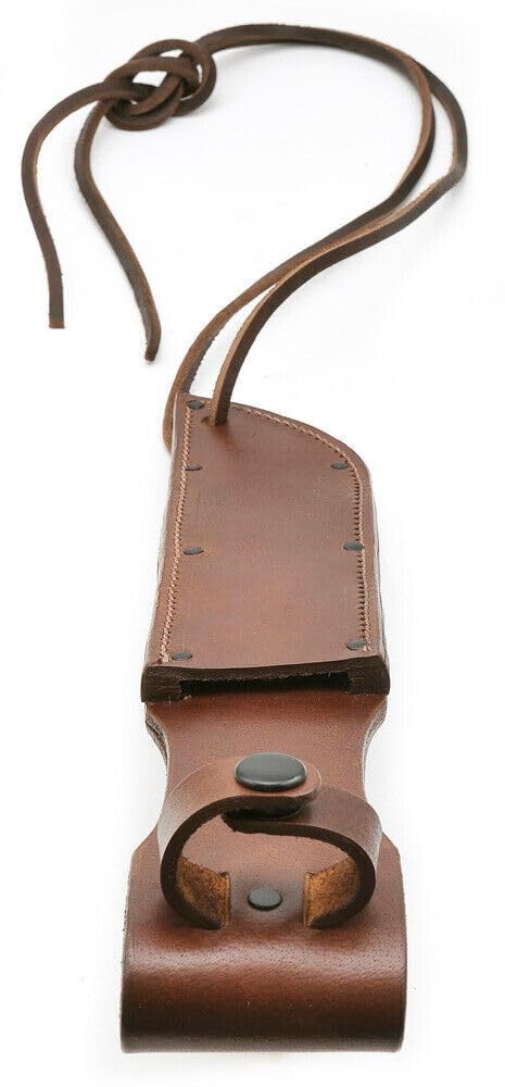 World War Two Vietnam Style Leather Sheath for US Navy Mark 2 MK 2 or KA-BAR Leather Sheath Fits 7" Blade (Brown)
