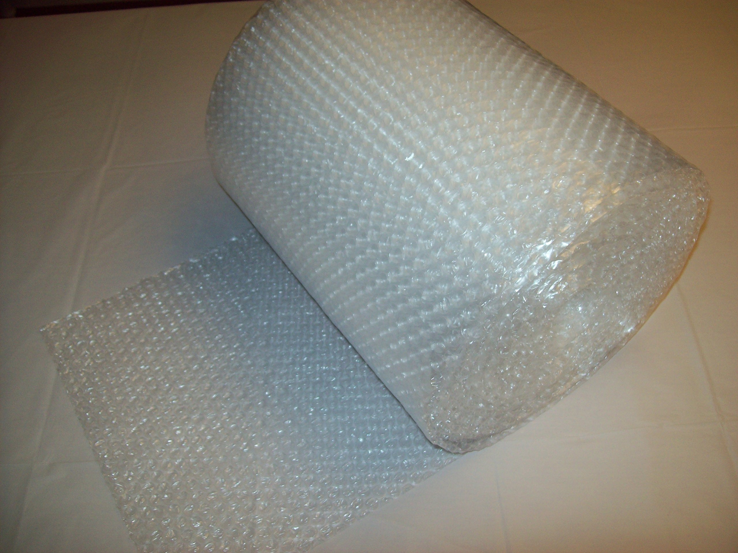 50 Foot Bubble Cushioning Wrap Roll, 3/16" (Small) Bubbles, 12" Wide, Perforated Every 12"