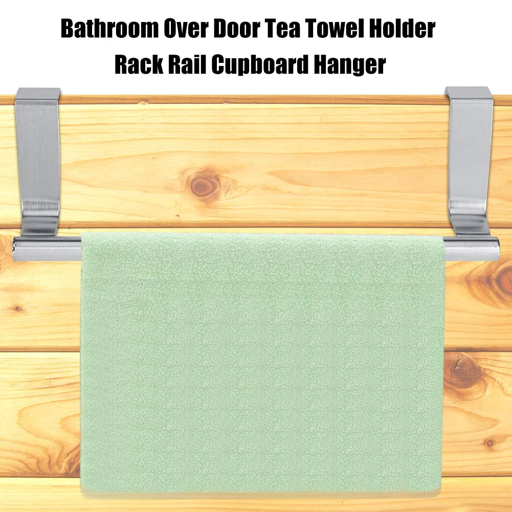 Yosoo Towel Hanging Rack, Stainless Steel Anti-Rust Anti- Cabinet Drawer Towel Hanging Rack for Kitchen Bathroom Living Room(Short)