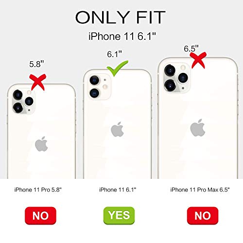 BENTOBEN iPhone 11 Case with 360° Ring Holder, Shockproof Slim Kickstand Magnetic Support Car Mount Women Men Non-Slip Protective Phone Case for iPhone 11 6.1", Black/Gold