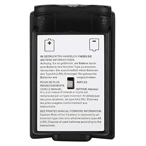 Battery Cover, Shell Case Cover Kit Anti-Abrasion Oil Injection Process Easy to Install for Game Console Controller(Black)