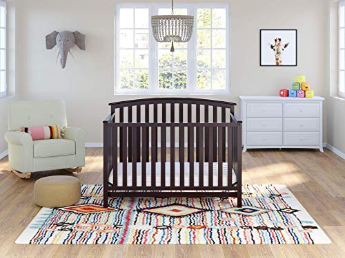 Graco Harper Tufted Rocker (Oatmeal) - Cleanable Upholstered Nursery Rocking Chair, Converts to Stationary Armchair