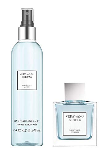 Vera Wang Embrace Periwinkle + Iris Body Mist + Eau de Parfum Gift Set, Notes of Bergamot, Periwinkle, and Vanilla, Women's Fragrance, Long Lasting, Everyday Fragrance