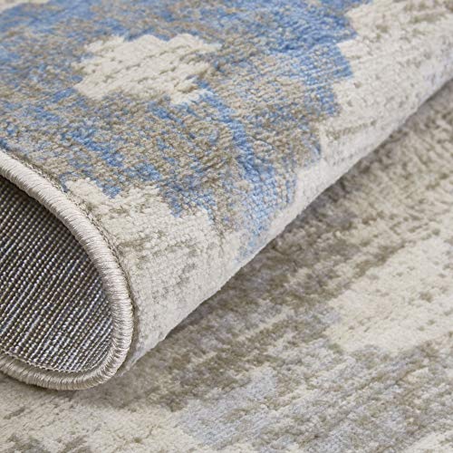 Home Dynamix Melrose Maritza Area Rug, 4x5, Blue/Ivory