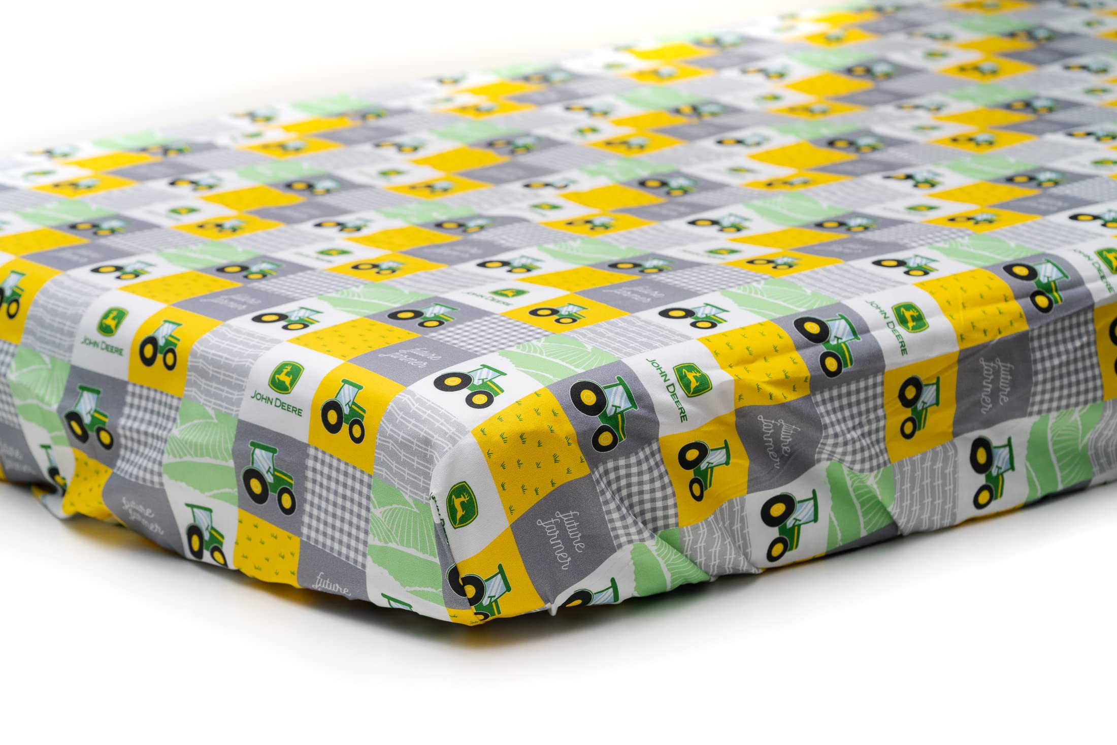 J&D Productions Tractor Crib Bedding Nursery Set: Barn, Tractor and Farm Animals