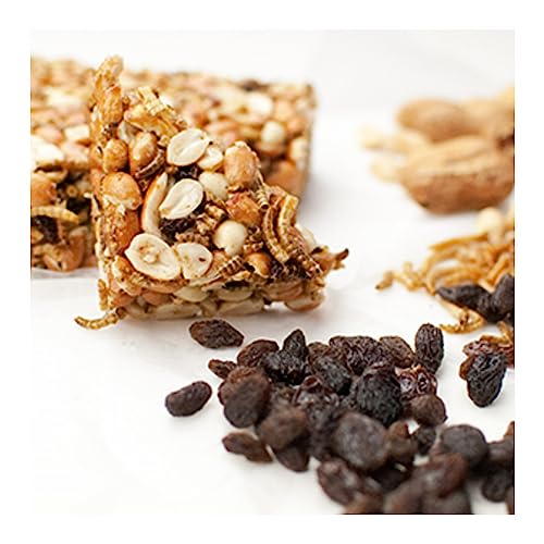 Happy Hen (Case of 6) Treats 7.5 oz. Square-Mealworm and Peanut, 4.25" by 4.25" by 1.25"