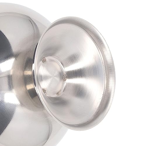 Aramox Ice Cream Bowl, Elegant Trifle Tasting Bowls Scratch Proof Stainless Steel Rust Resistant with Fork for Hotel (250ml)