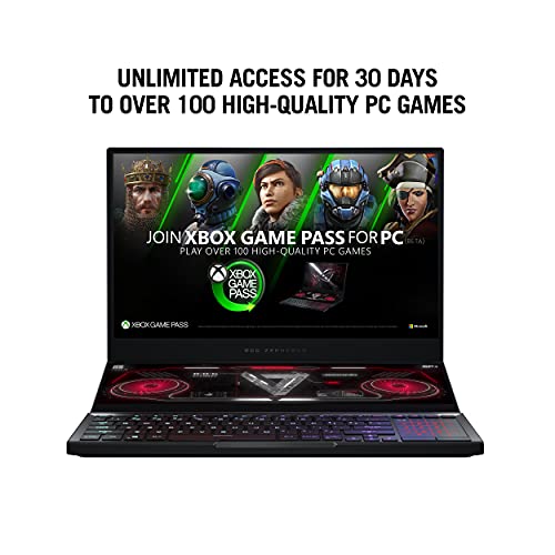 ASUS ROG Zephyrus Duo SE 15 Gaming Laptop, 15.6β 300Hz FHD IPS Type Display, NVIDIA GeForce RTX 3080, AMD Ryzen 9 5900HX, 32GB DDR4, 1TB PCIe SSD, Per-Key RGB Keyboard, Windows 10 Pro, GX551QS-XS98