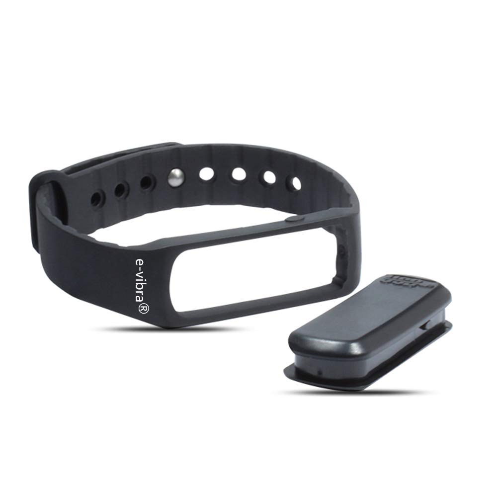e-vibra 8 Alarm Vibrating Alarm Watch Medical Reminder Watch - with Timer and 8 Daily Alarms (Black - Largel)