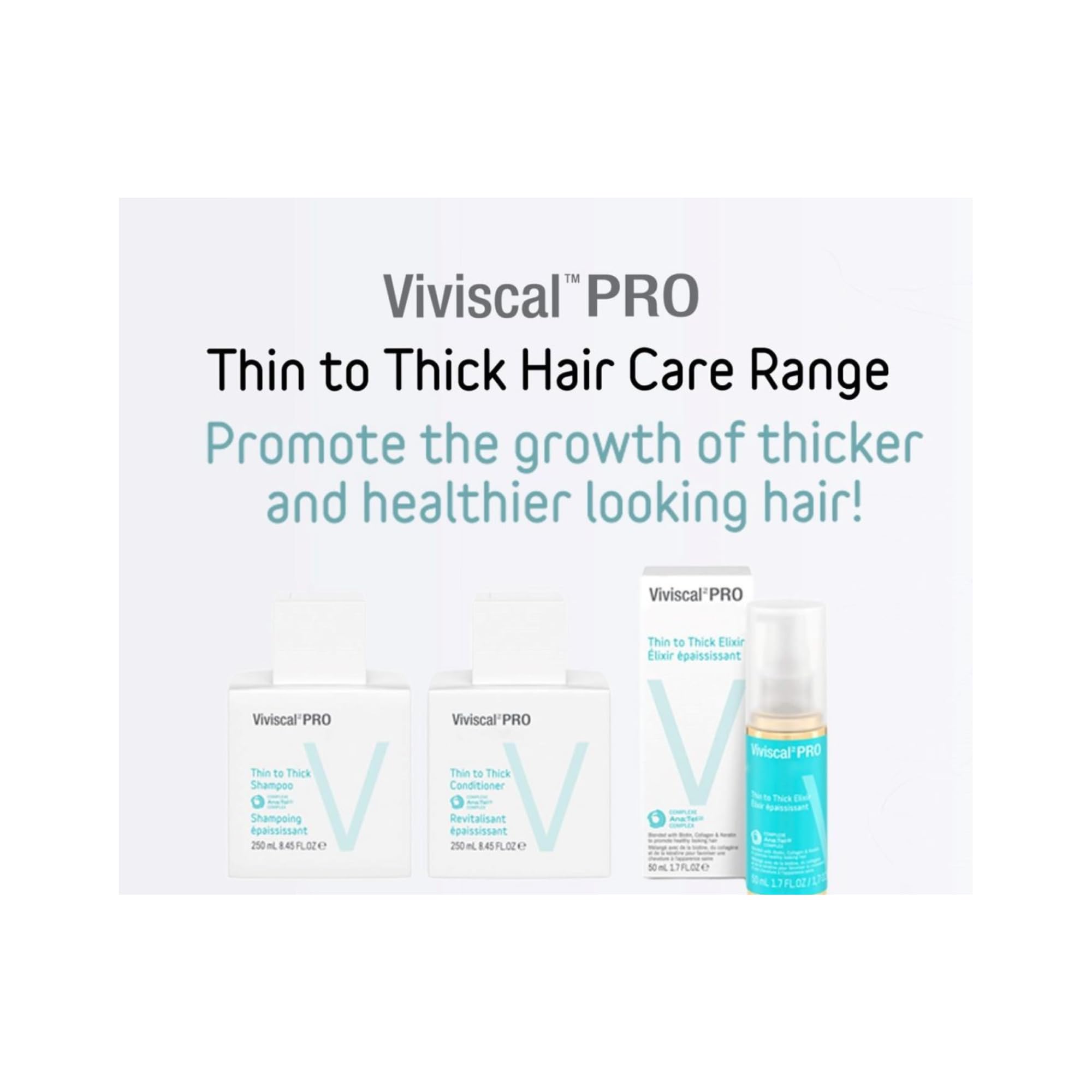 Viviscal Professional Thin to Thick Shampoo, 250 milliliters