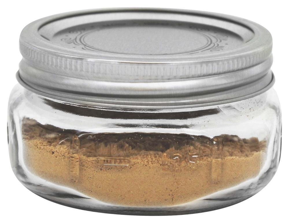 Ball FBA_61162 Collection Elite Half Pint, Wide Mouth, Set of 4, 4 Count (Pack of 1), Brushed Silver Lid, Clear Jar