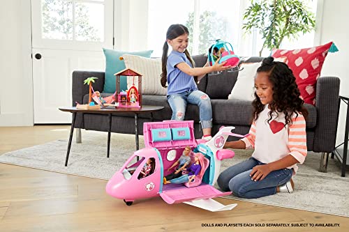 Barbie Airplane Playset, Dreamplane with 15+ Accessories Including Puppy, Snack Cart, Reclining Seats and More (Amazon Exclusive)