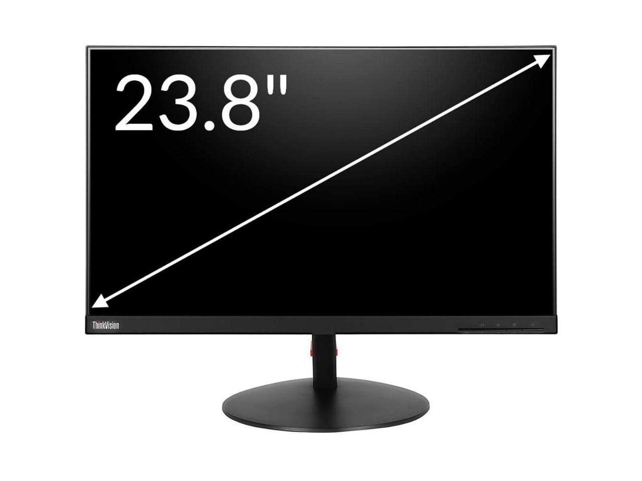 Lenovo ThinkVision T24i 24" Full HD WLED LCD Monitor Raven Black 250 Nit Brightness IPS Technology, 1920 x 1080, HDMI, VGA, DisplayPort, USB Hub HDMI