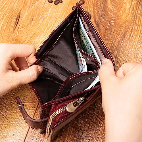 Anti-Lost Bluetooth Wallets Tracker Wallet Position Record Via Phone GPS Mens Wallets Bifold Leather