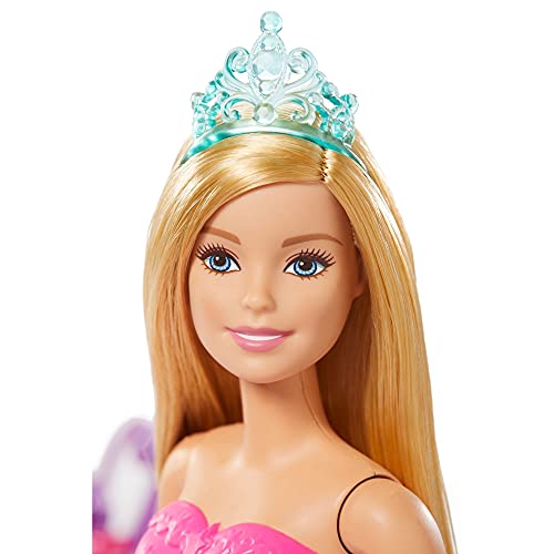 Barbie Dreamtopia Princess Doll, 11.5-in Blonde, with Fantasy Horse and Chariot