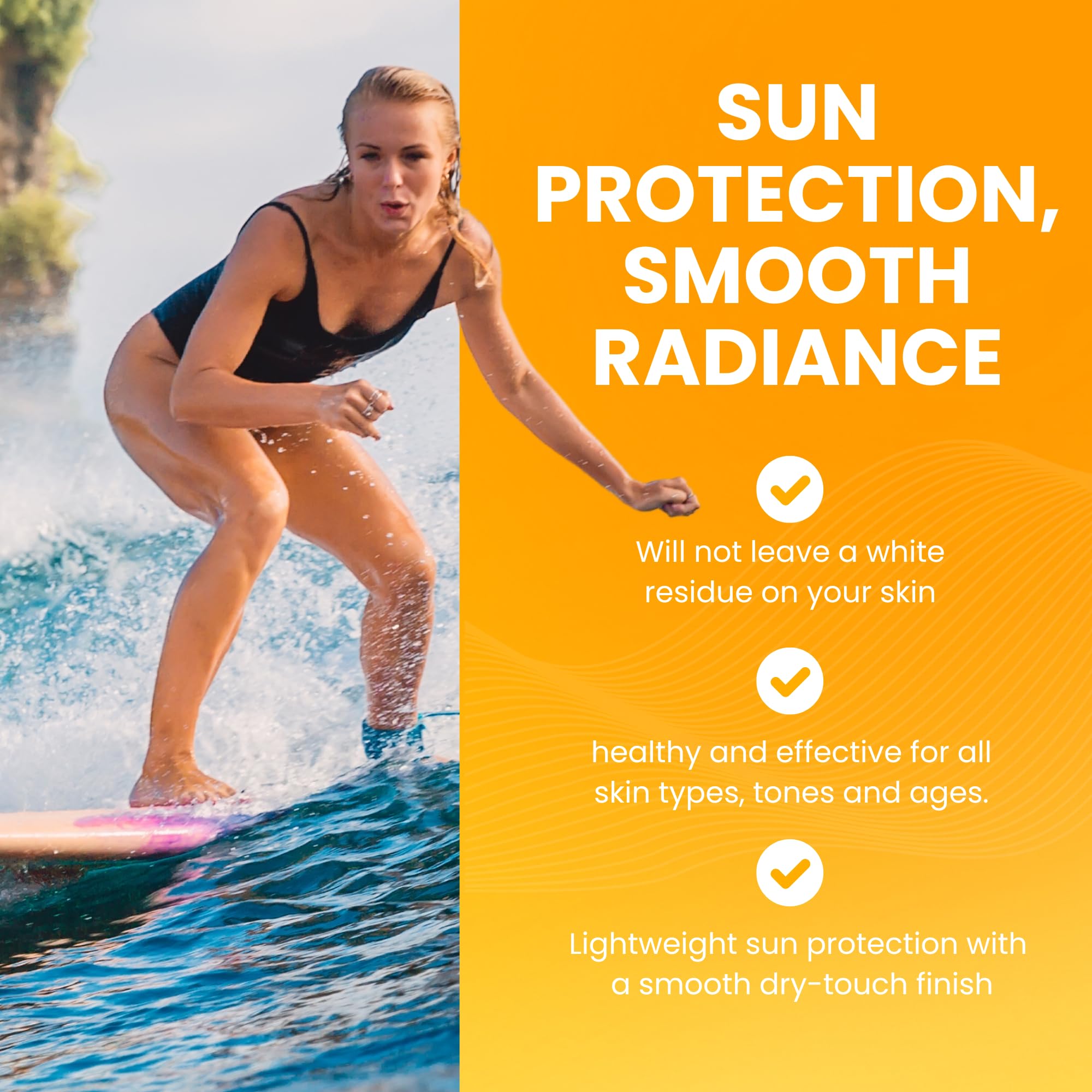 JACKET Sunscreen SPF 50+, Anti-Aging sunscreen with Vitamin C, Water resistant sunscreen for face, Zinc oxide sunscreen lotion, Age Spot Remover, Sunscreen for Body - LARGE 4 OZ size