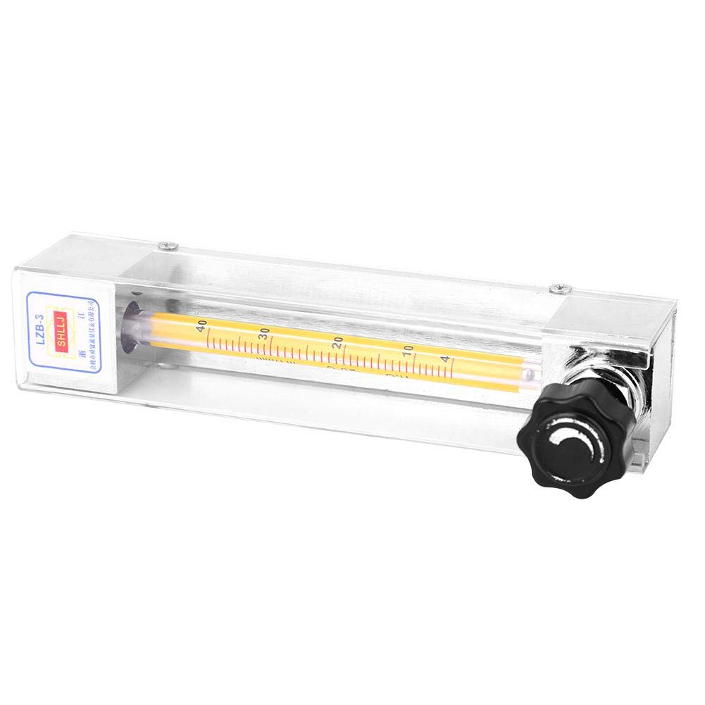LZB-3 Glass Tube Meter Liquid Water Flowmeter Water Meter for & Liquid Metal Barbed Connector Tool Flowmeter Instrument (10-100mL/min),Other Valve Accessories