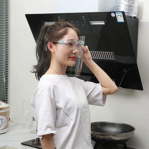 6 Pack All-Round Cap with Clear Wide Visor Spitting Anti-Fog Lens, Lightweight Transparent Shield with for Men Women